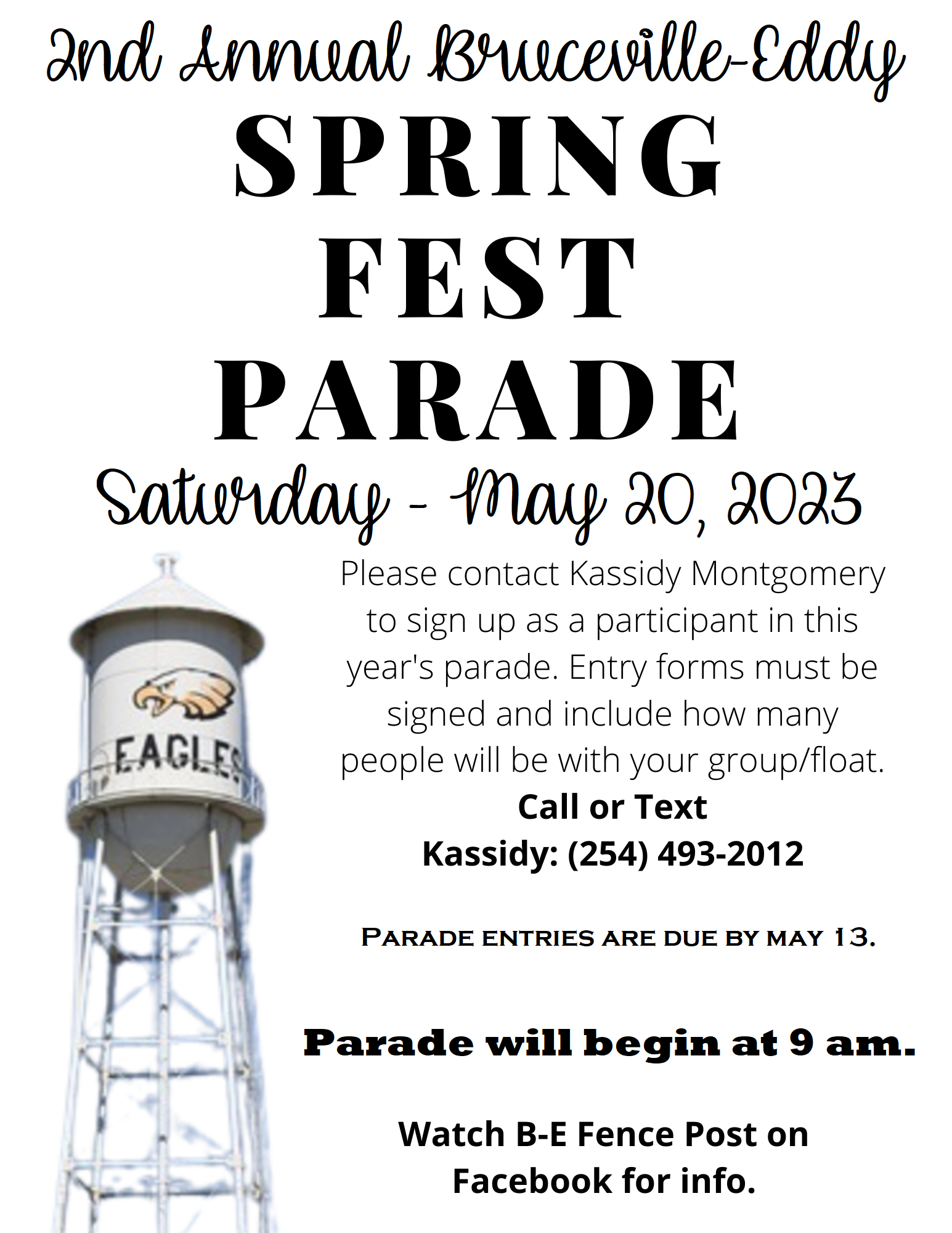 Spring Fest Parade Flyer